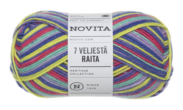 novita 7 veljestä raita – Needles & Wool